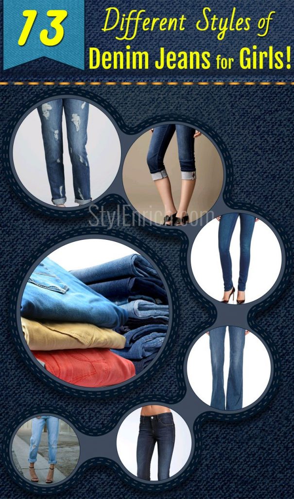 13 Different Styles of Denim Jeans for Girls | Jeans Types for Girls ...