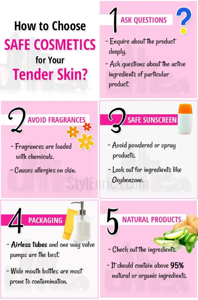 Safe Cosmetics You Must Choose for Your Tender Skin!