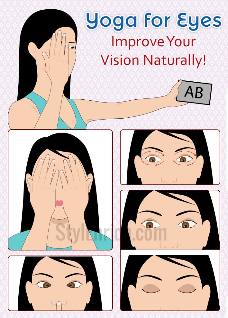 Yoga for Eyes : Exercises to Provide Relief and Relaxation to Our Eyes