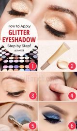 How to Apply Glitter Eyeshadow - Step by Step Tutorial